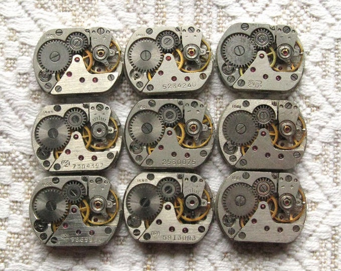 13 by 17 Mm Rectangular Watch Movements, Small Watch Movements ...