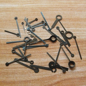 Vintage Clock Hands, Tiny Clock Hands, Metal Clock Hands, Small Metal ...