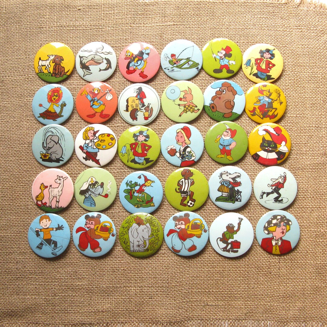 Vintage Cartoon Characters Pin, Cartoon Badge, Pins for Collectors ...