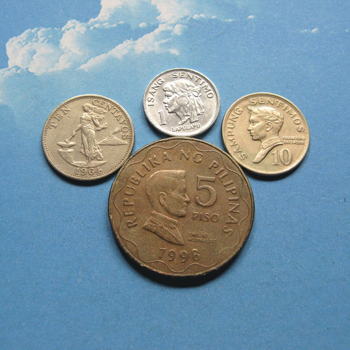Coins From Philippines Philippines Peso Philippines Sentimo - Etsy