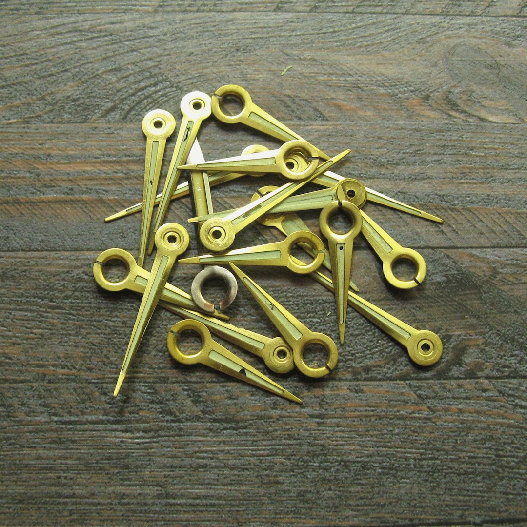 19 Vintage Clock Hands, Tiny Clock Hands, Metal Clock Hands, Small ...