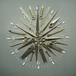 Vintage Clock Hands, Tiny Clock Hands, Metal Clock Hands, Small Metal ...