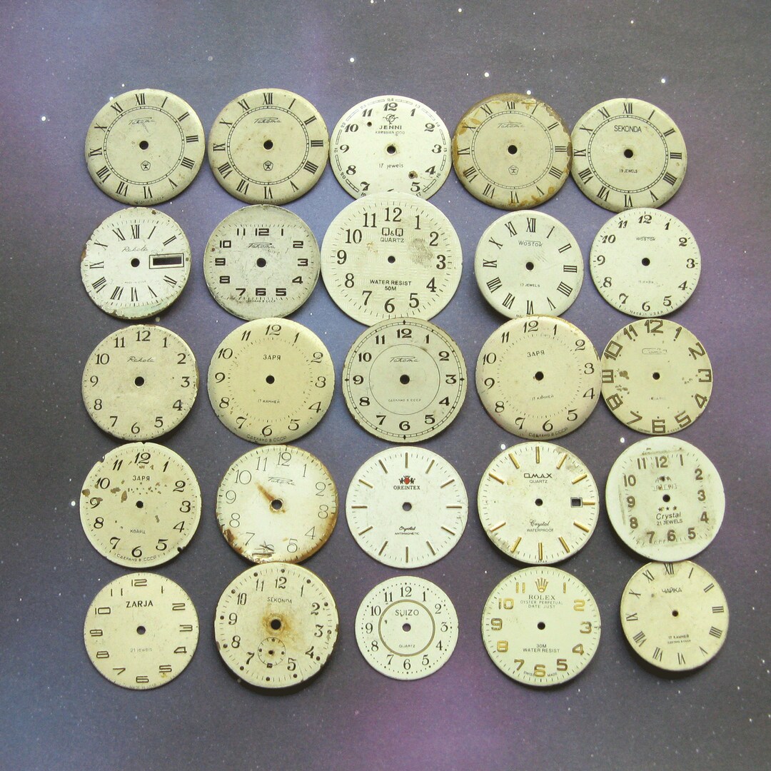 Vintage Watch Faces, Antique Dials Parts, Dials for Steampunk, Jewelry ...