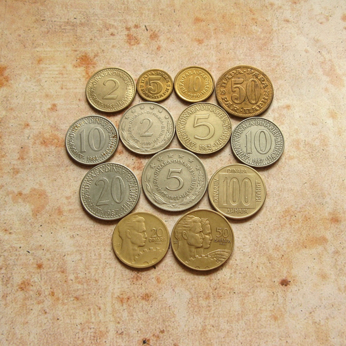 Yugoslavian Coins Made in Yugoslavia Yugoslavian | Etsy