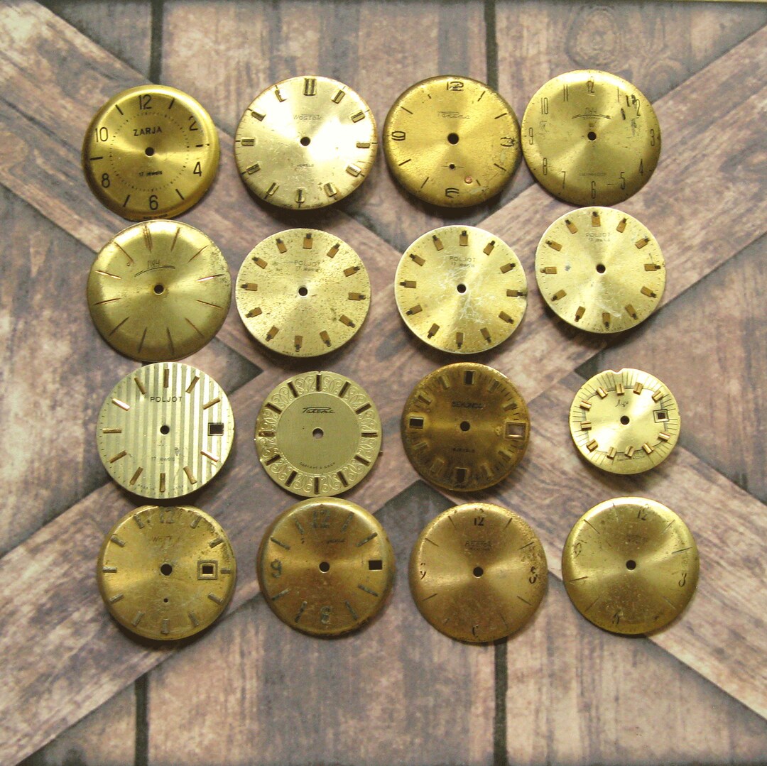 16 Vintage Steampunk Watch Faces: Metal Clock Dials (23-32 Mm) - Etsy