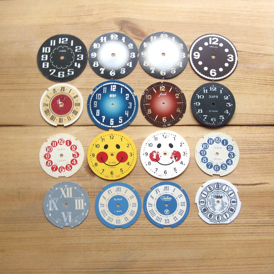 Alarm Clock Faces Vintage Alarm Clocks Retro Clock Parts - Etsy
