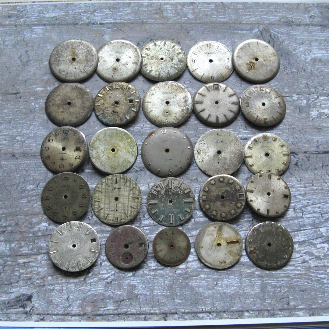 25 Vintage Steampunk Watch Faces: Metal Clock Dials (21-31mm) - Etsy