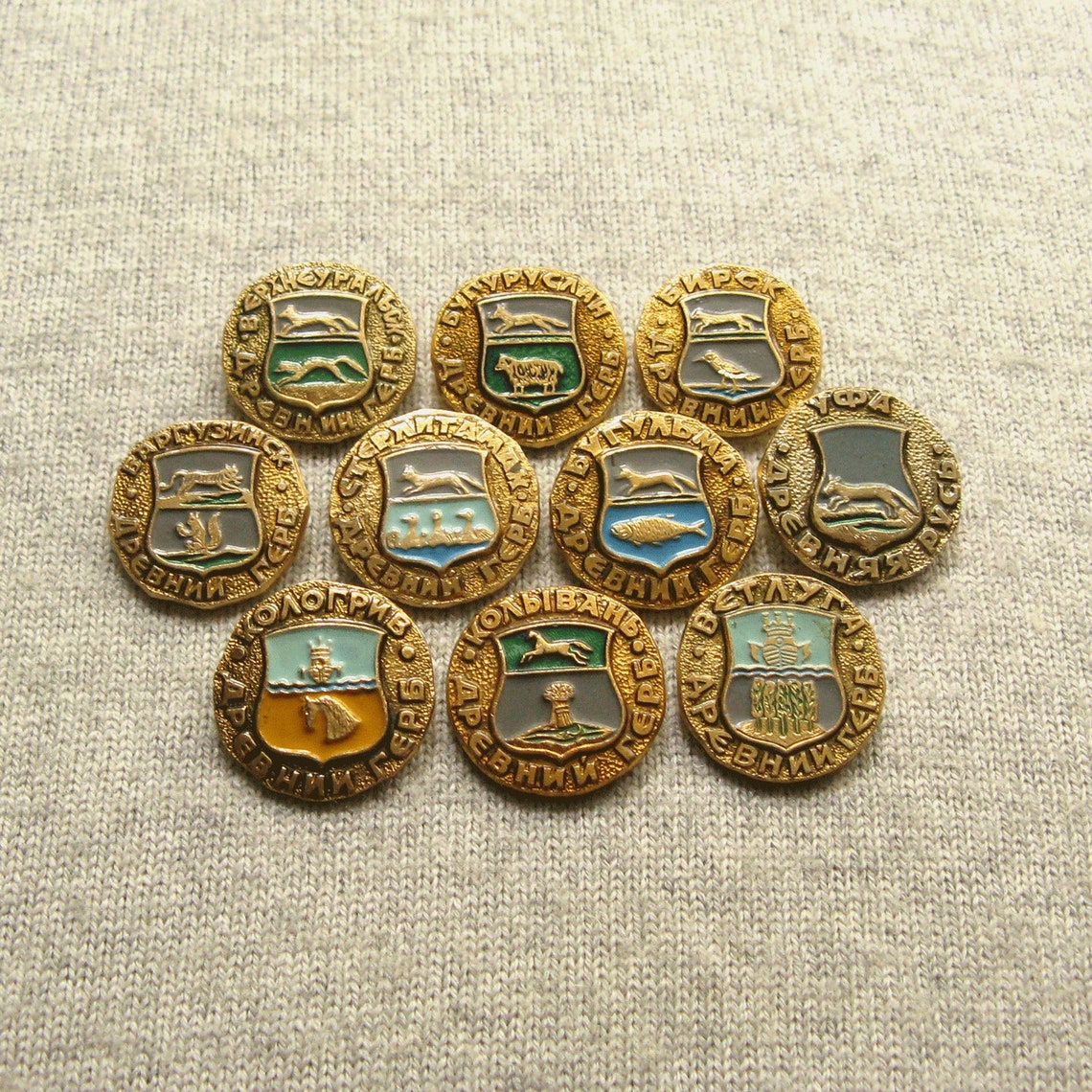 Cities Emblems Pins Historical Finding Slavic Findings - Etsy