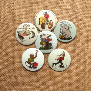 Vintage Cartoon Characters Pin, Cartoon Badge, Pins for Collectors ...