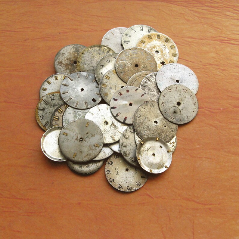 30 Pcs Vintage Watch Faces Wrist Watch Faces Round Watch - Etsy