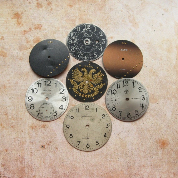 Pocket Clock Watch Faces Vintage Pockets Clocks Retro Clock | Etsy