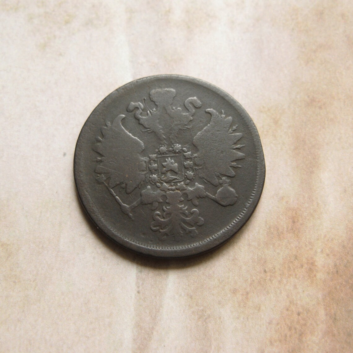 1861 Imperial Russian 2 Kopeks Copper Coins, Set of Two - Etsy
