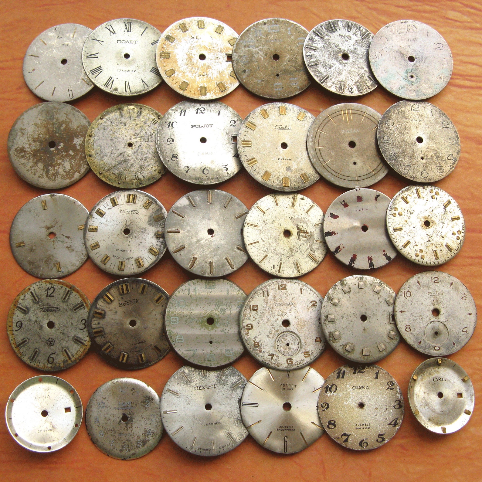 30 Pcs Vintage Watch Faces Wrist Watch Faces Round Watch - Etsy