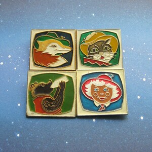 Vintage Cartoon Characters Pins Cartoon Badges Pins for - Etsy