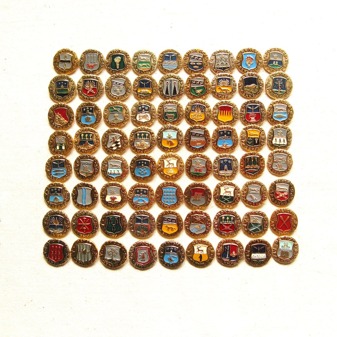 Cities Emblems Pins Historical Finding Slavic Findings - Etsy
