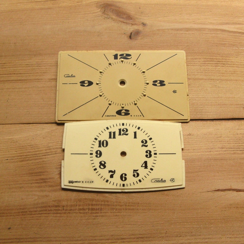 Alarm Clock Faces Slava Vintage Alarm Clocks Retro Clock | Etsy