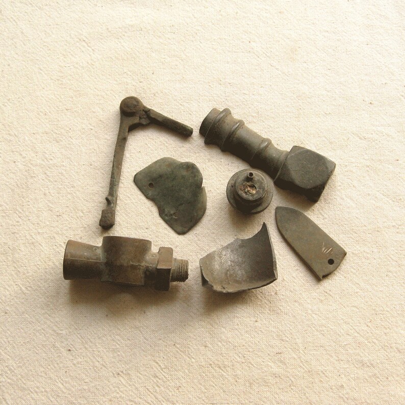 Archeological Set Antique Décor Digging Finds Metal Art | Etsy