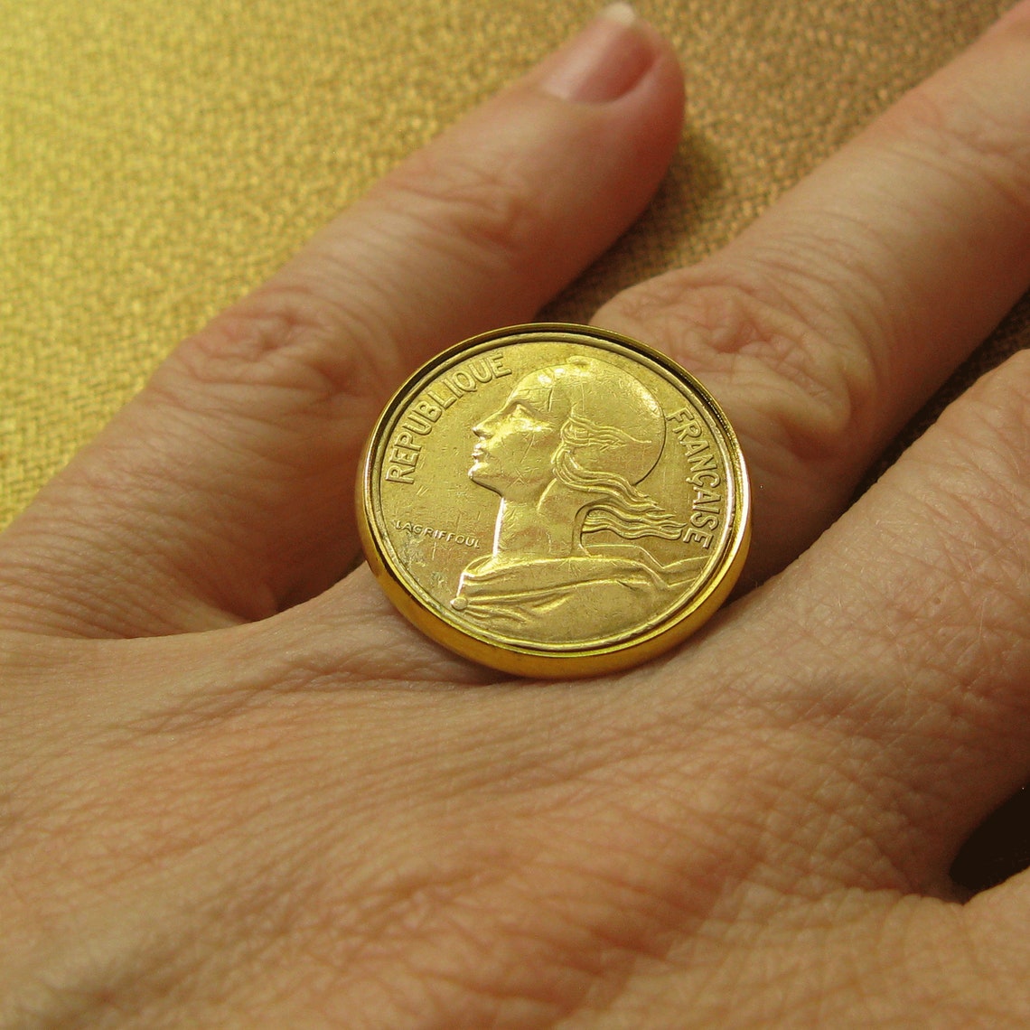 Coin Ring Custom Ring Coin Jewelry Coin Ring for Men | Etsy