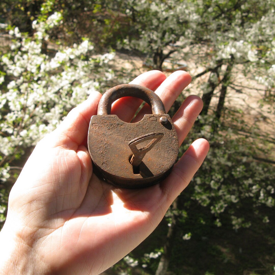 Small Antique Padlock, Wedding Lock, Love Lock and Key, Retro Lock ...