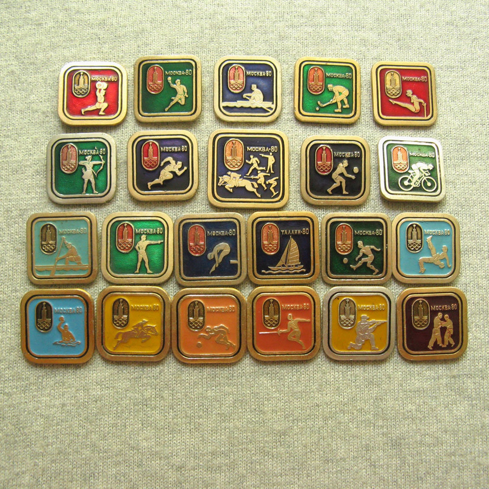 22nd Olympic Games Pins Sports Collectible Summer Olympic | Etsy