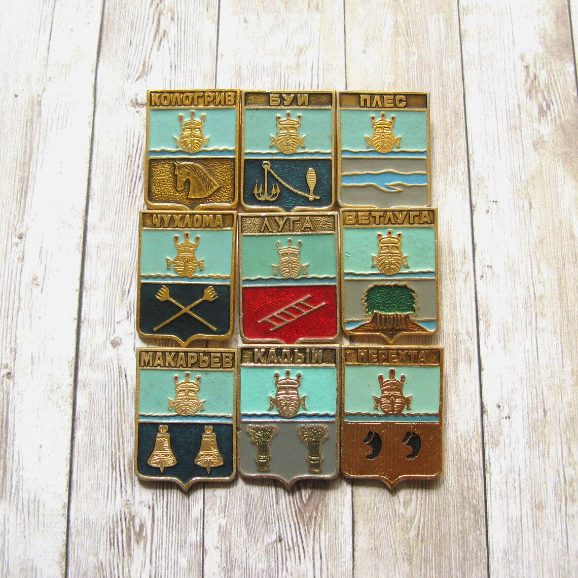 Soviet Cities Pins Emblems of Russia Soviet Pins and Badges | Etsy