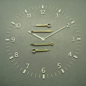 Vintage Clock Hands, Tiny Clock Hands, Metal Clock Hands, Small Metal ...