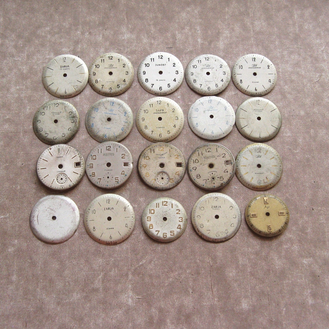Vintage Watch Faces, Antique Dials Parts, Dials for Steampunk, Jewelry ...