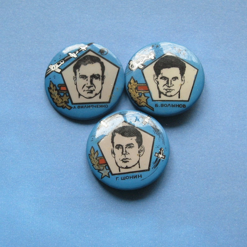 Vintage Space Pins Cosmos Exploration Space Badge Space - Etsy