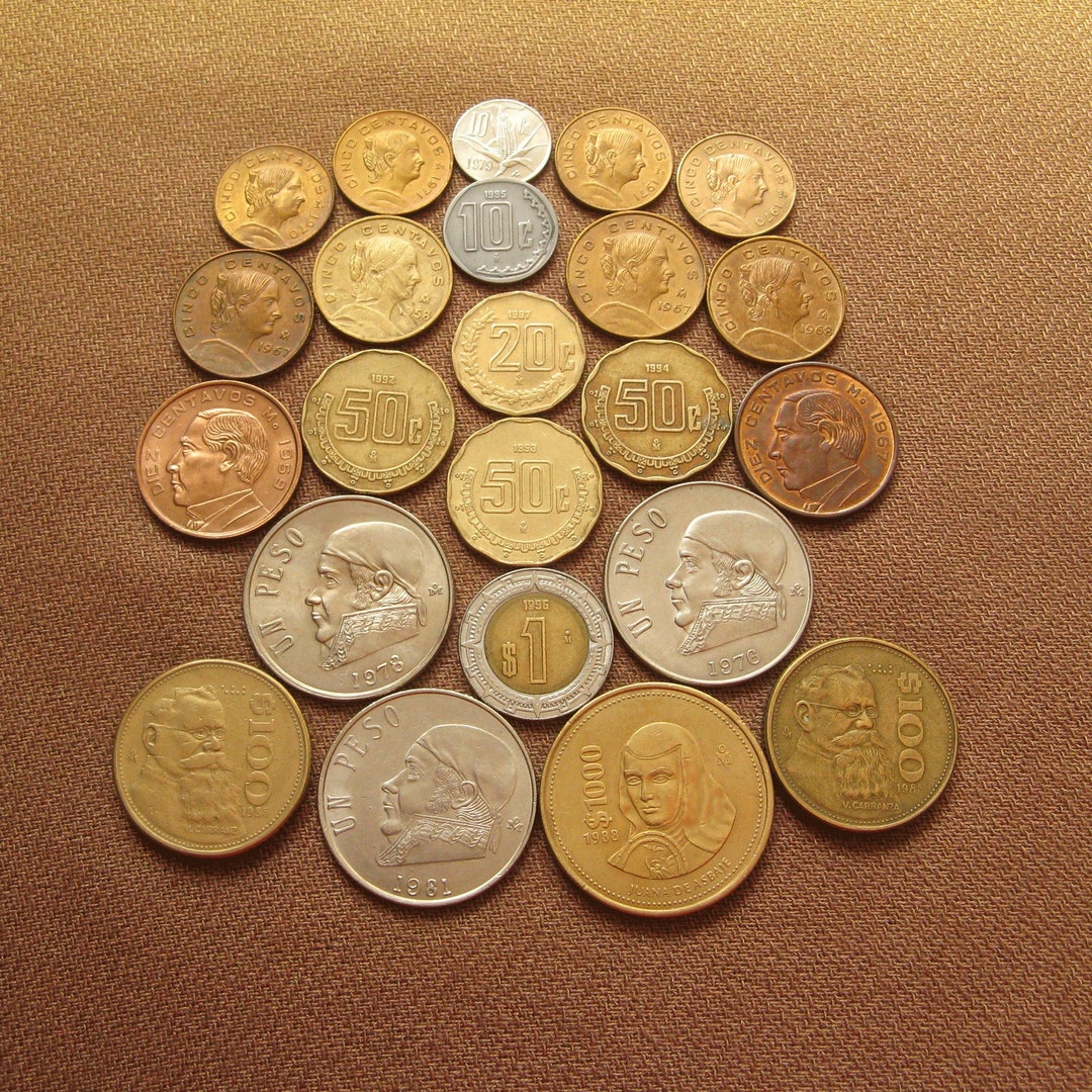 Mexican Coins Coins From Mexico Coins for Jewelry Making - Etsy
