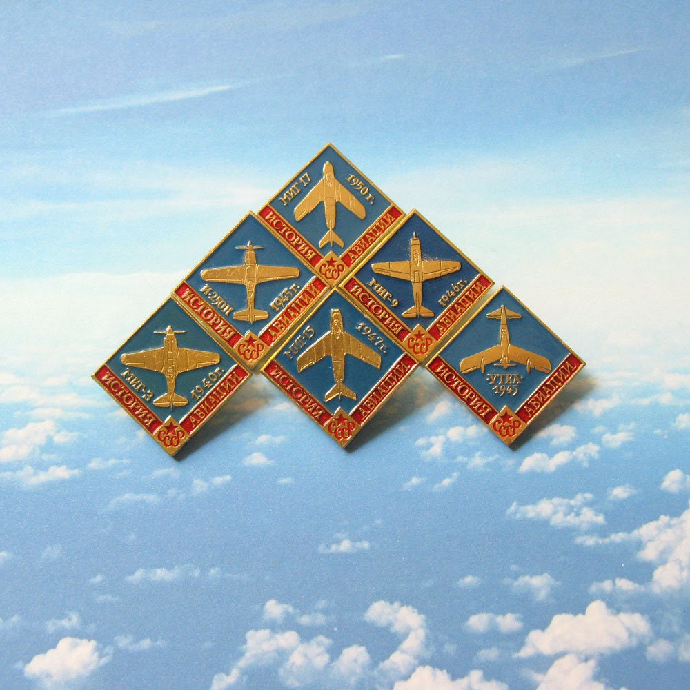 Soviet Airplane Pins Airplane Theme Air Force Pin Airplane - Etsy