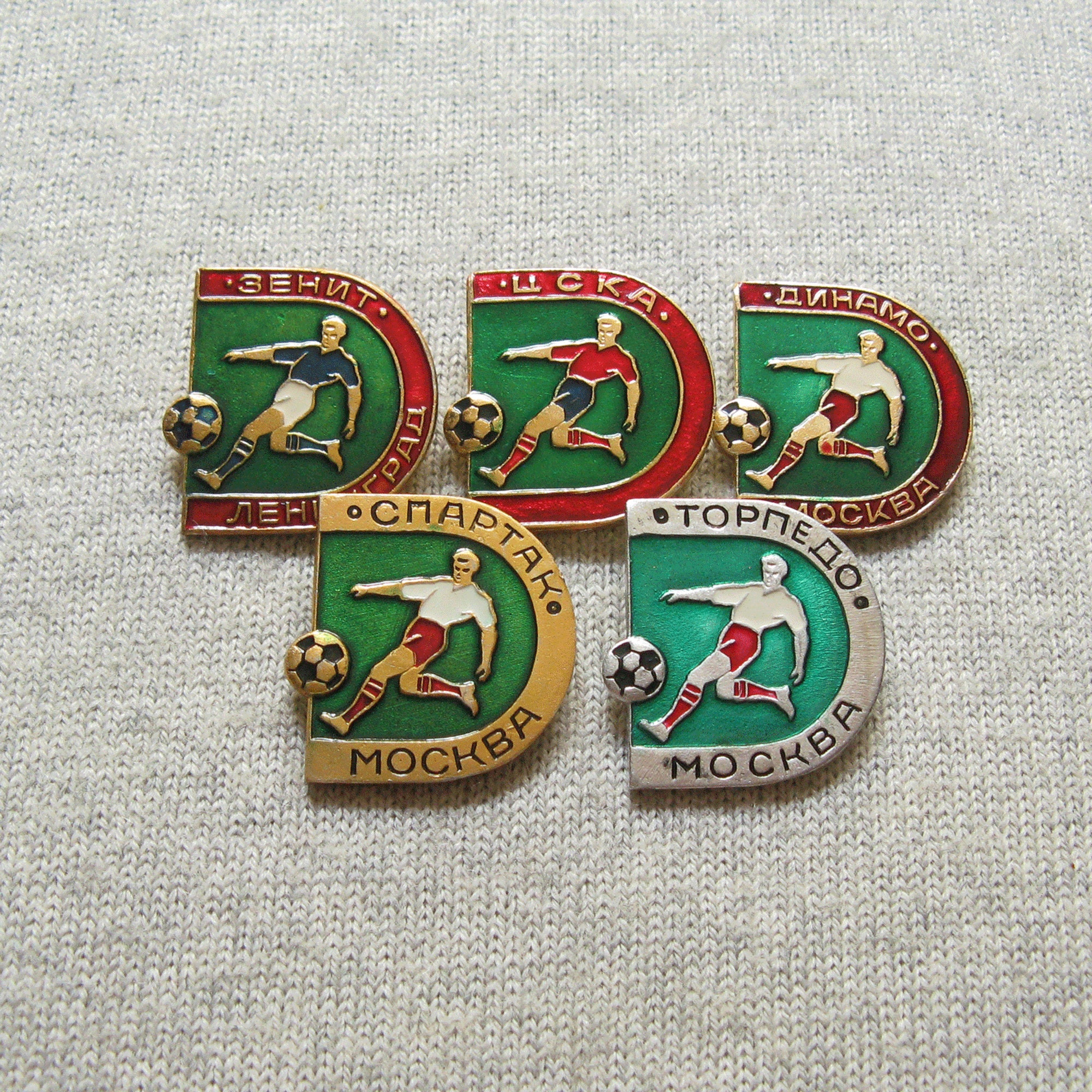 Soviet Football Pins Football Clubs Badges Football in USSR | Etsy