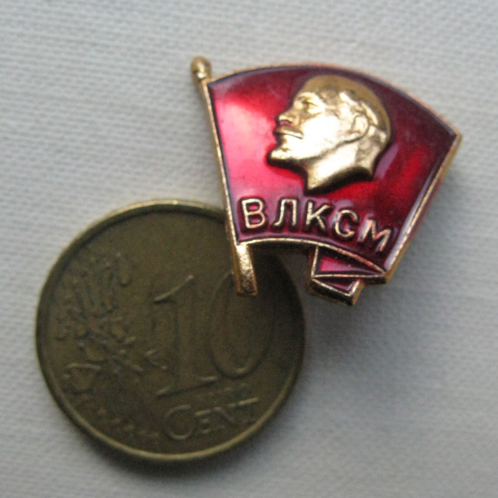 Soviet Lenin Badge Komsomol Pin Made in USSR 80's | Etsy