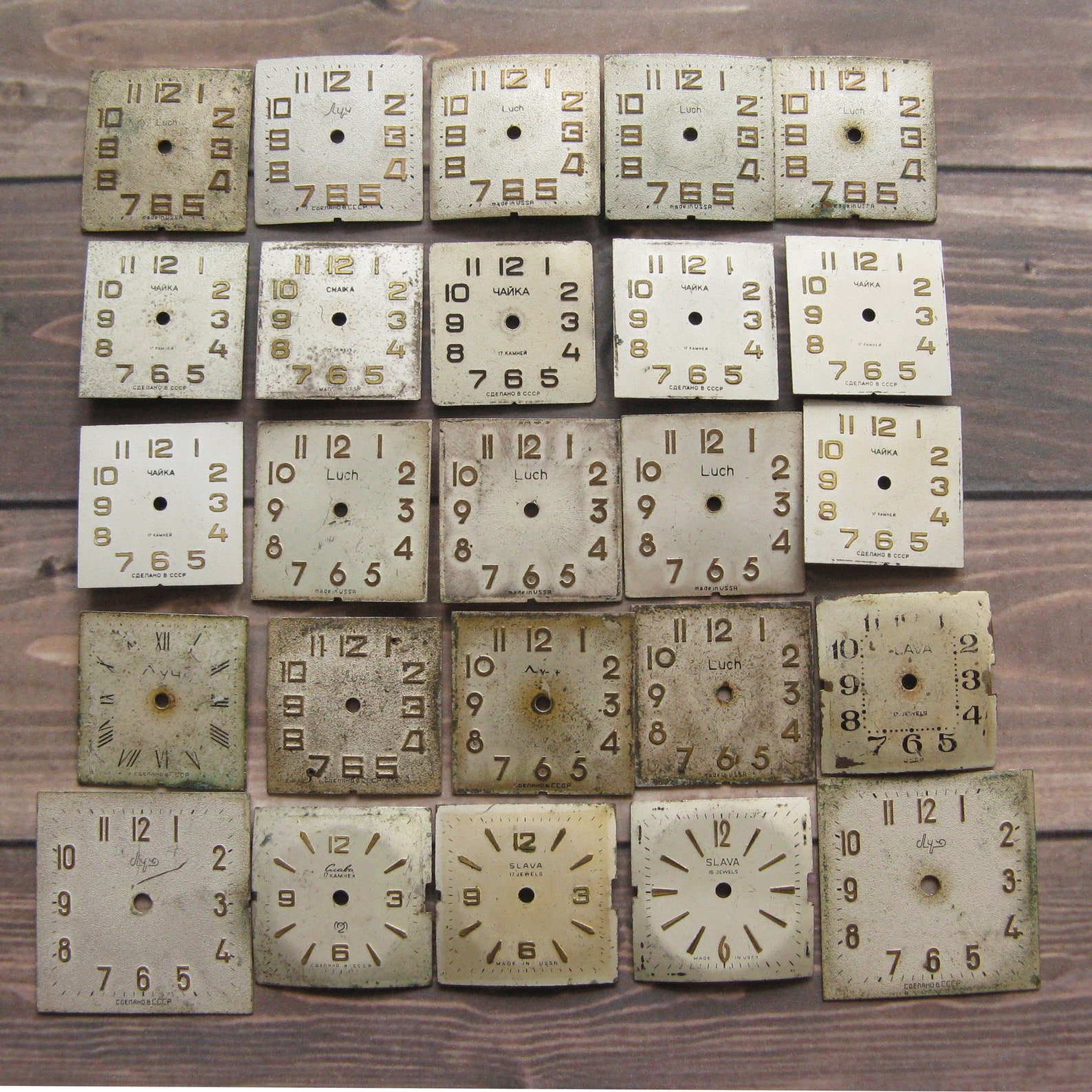 25 Pcs Vintage Watch Faces Altered Art Gear Classic Watch - Etsy