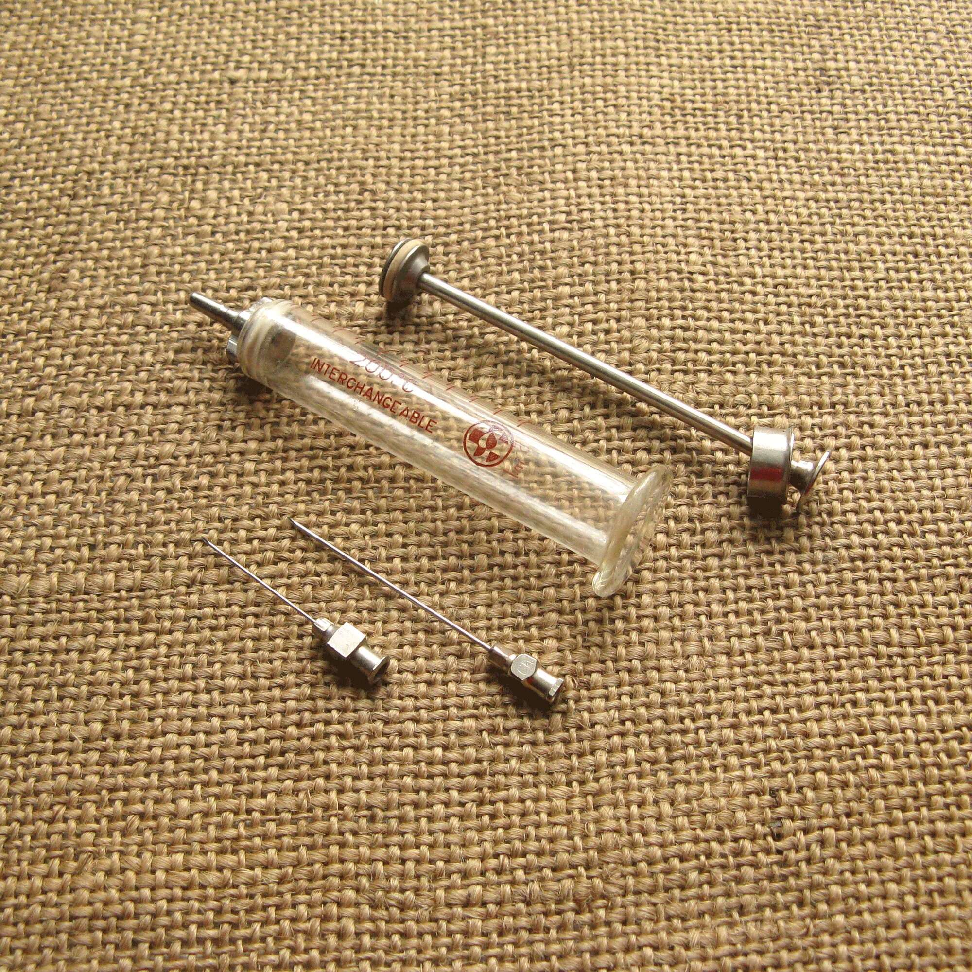 3 Vintage Syringes and Sterilizer Medical Theme Hospital - Etsy