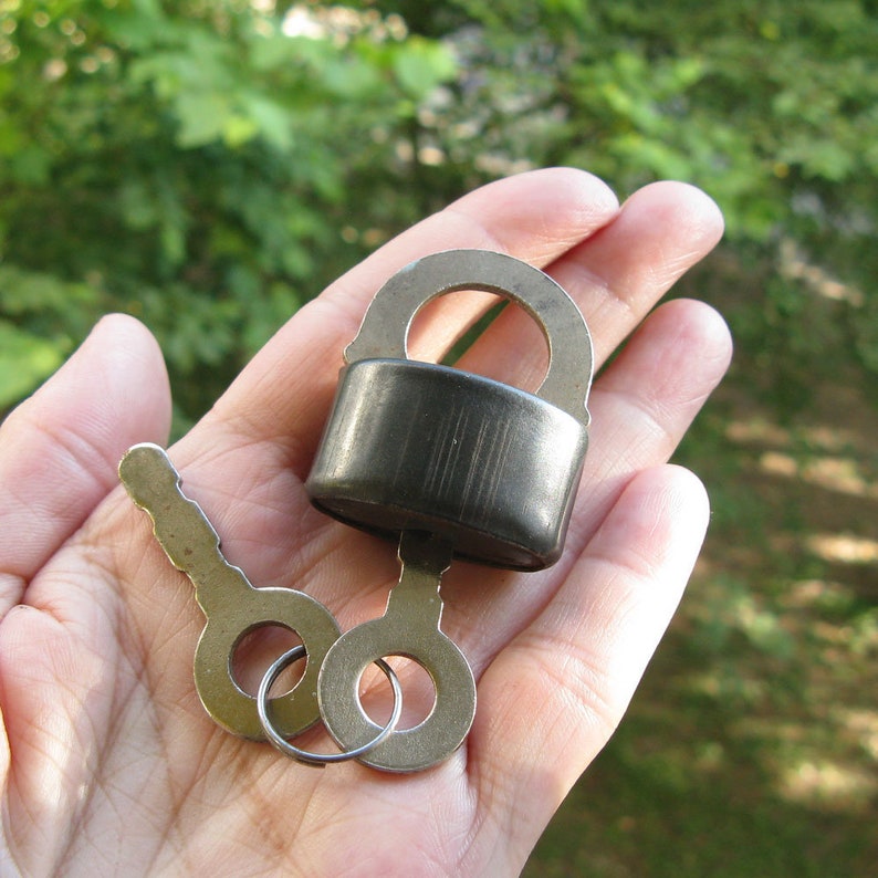 Small Antique Padlock Wedding Lock Love Lock and Key Retro - Etsy