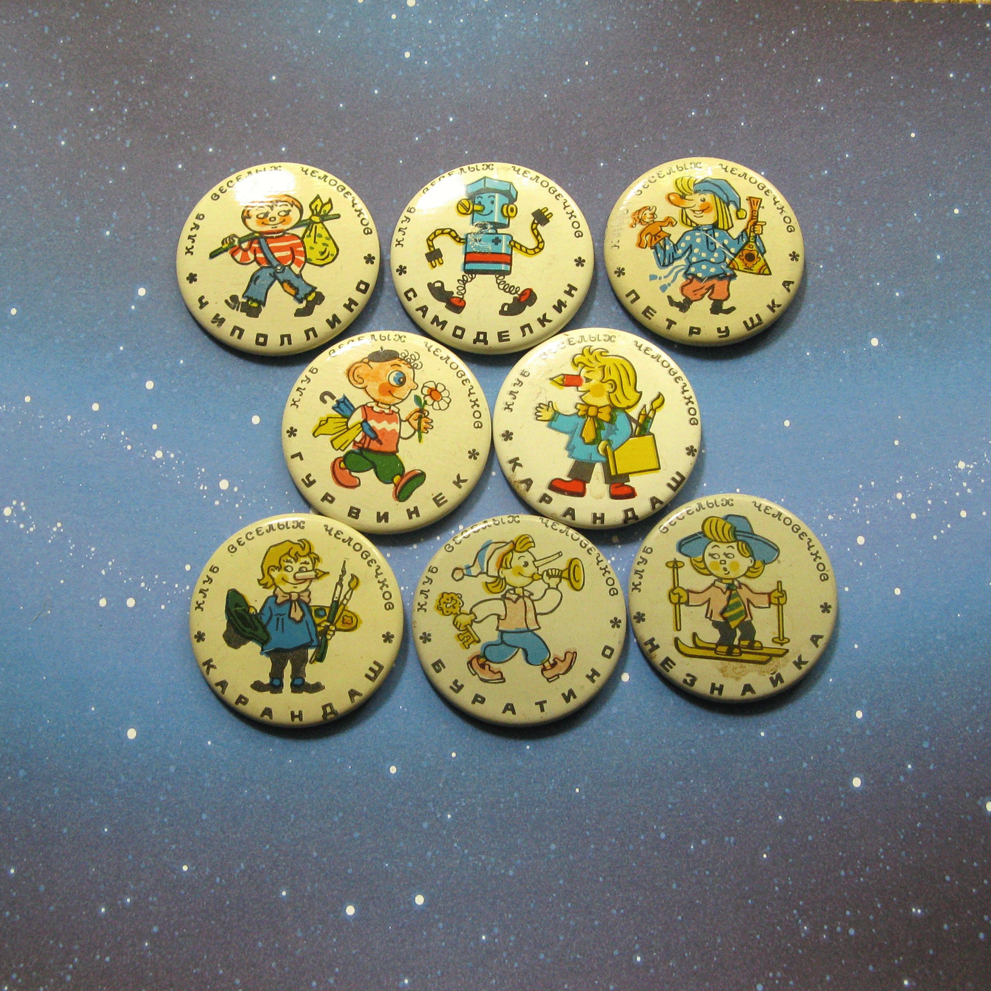 Vintage Cartoon Characters Pins Fairy Tale Pin Cartoon Pins - Etsy