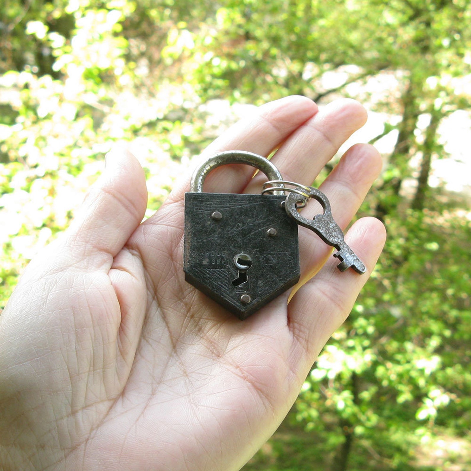 Antique Padlock Wedding Lock Love Lock and Key Retro Lock | Etsy