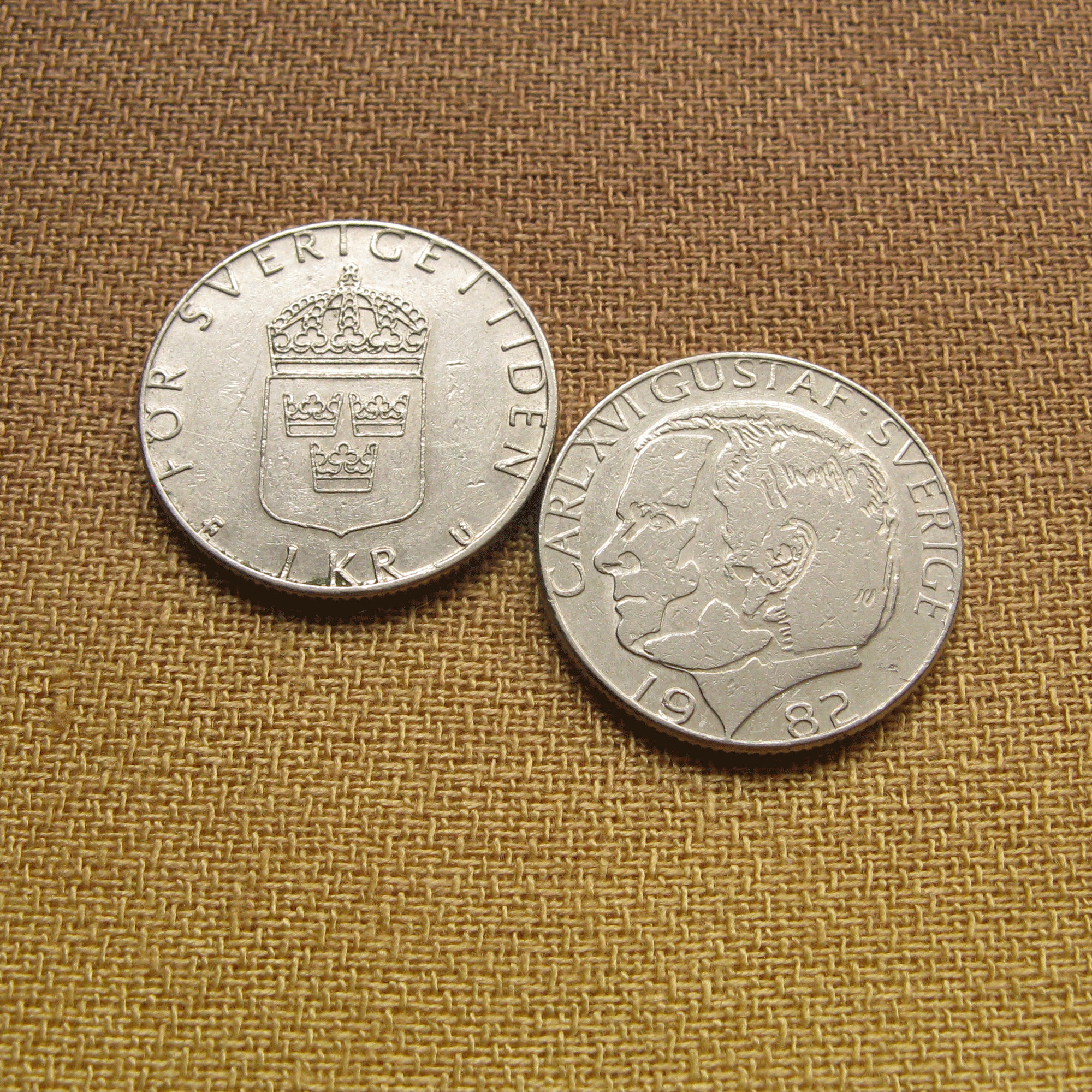 Swedish 1 Krona Coins Antique Coin Crown Viking Coin with | Etsy