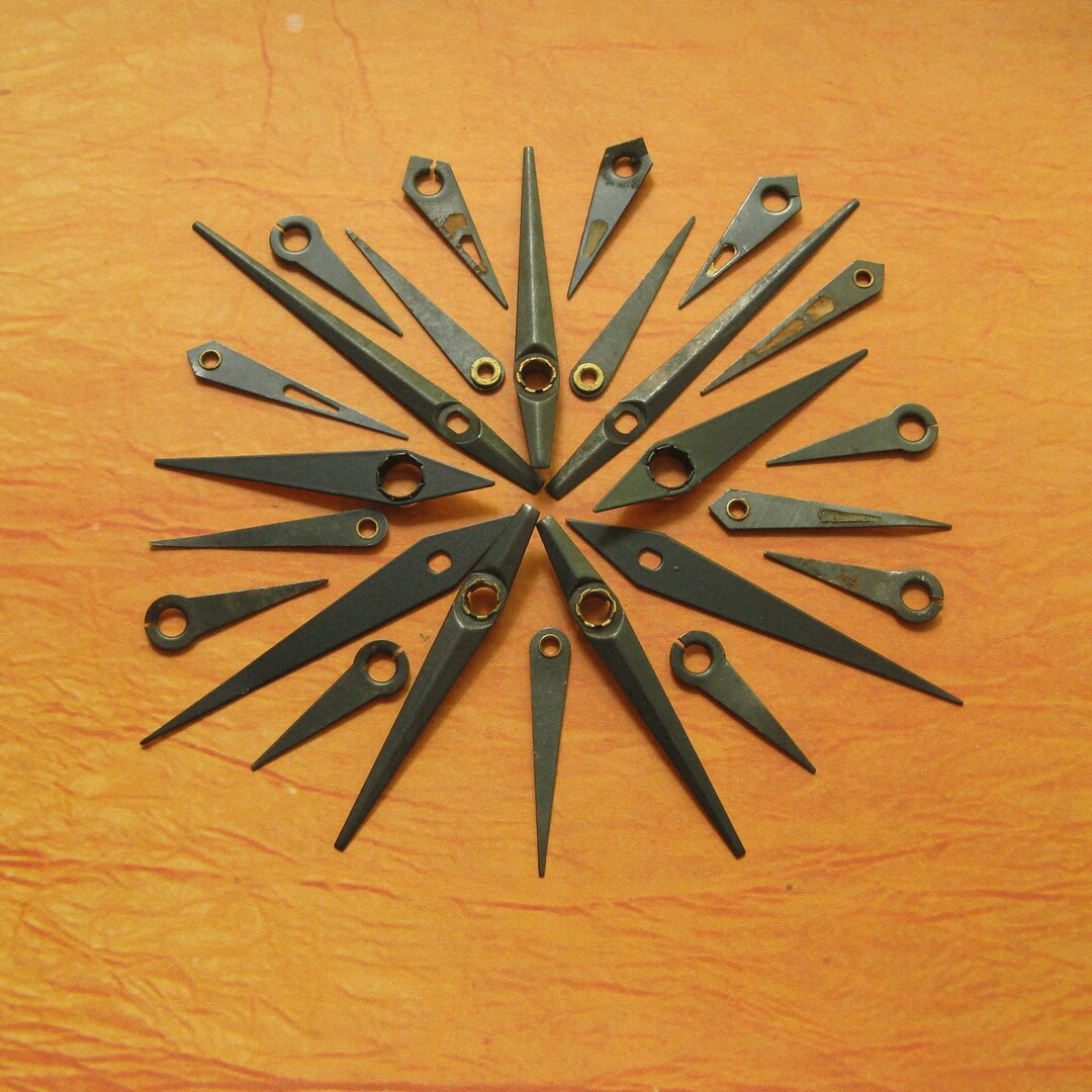 25 Vintage Clock Hands, Tiny Clock Hands, Metal Clock Hands, Small ...