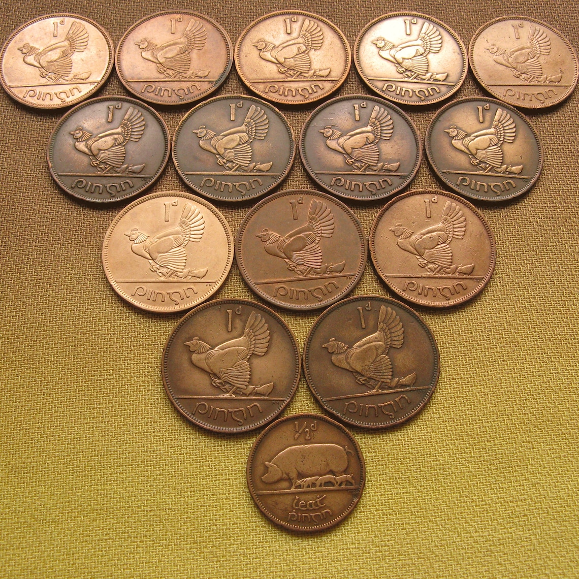 Vintage Coins From Ireland Ireland Coins Coins for Necklace - Etsy