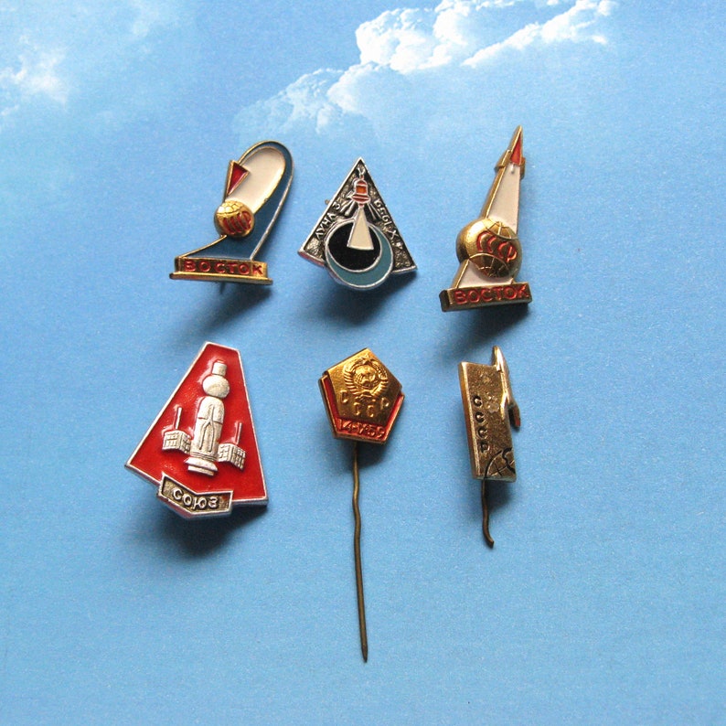 Vintage Space Pins, Cosmos Exploration, Space Badge, Space Collectible ...