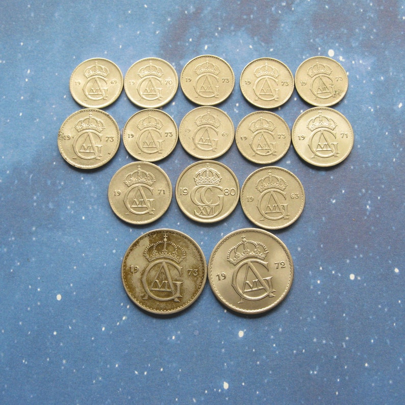 Swedish Coins Øre Coins Swedish Money Coins From Sweden - Etsy