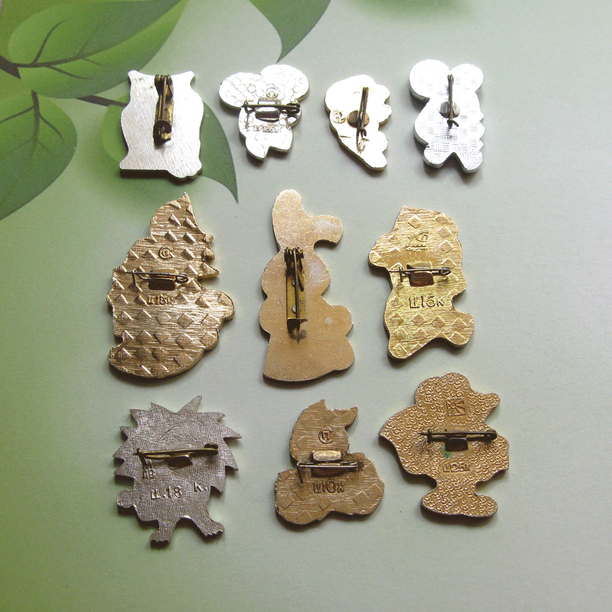 Vintage Cartoon Animal Pins: USSR Metal Badges, 10-piece Set - Etsy