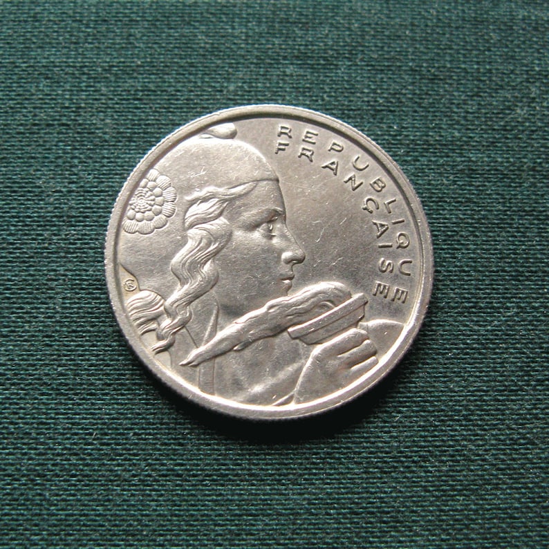 1954-1958 100 Francs Coin Vintage French Coin Antique French - Etsy
