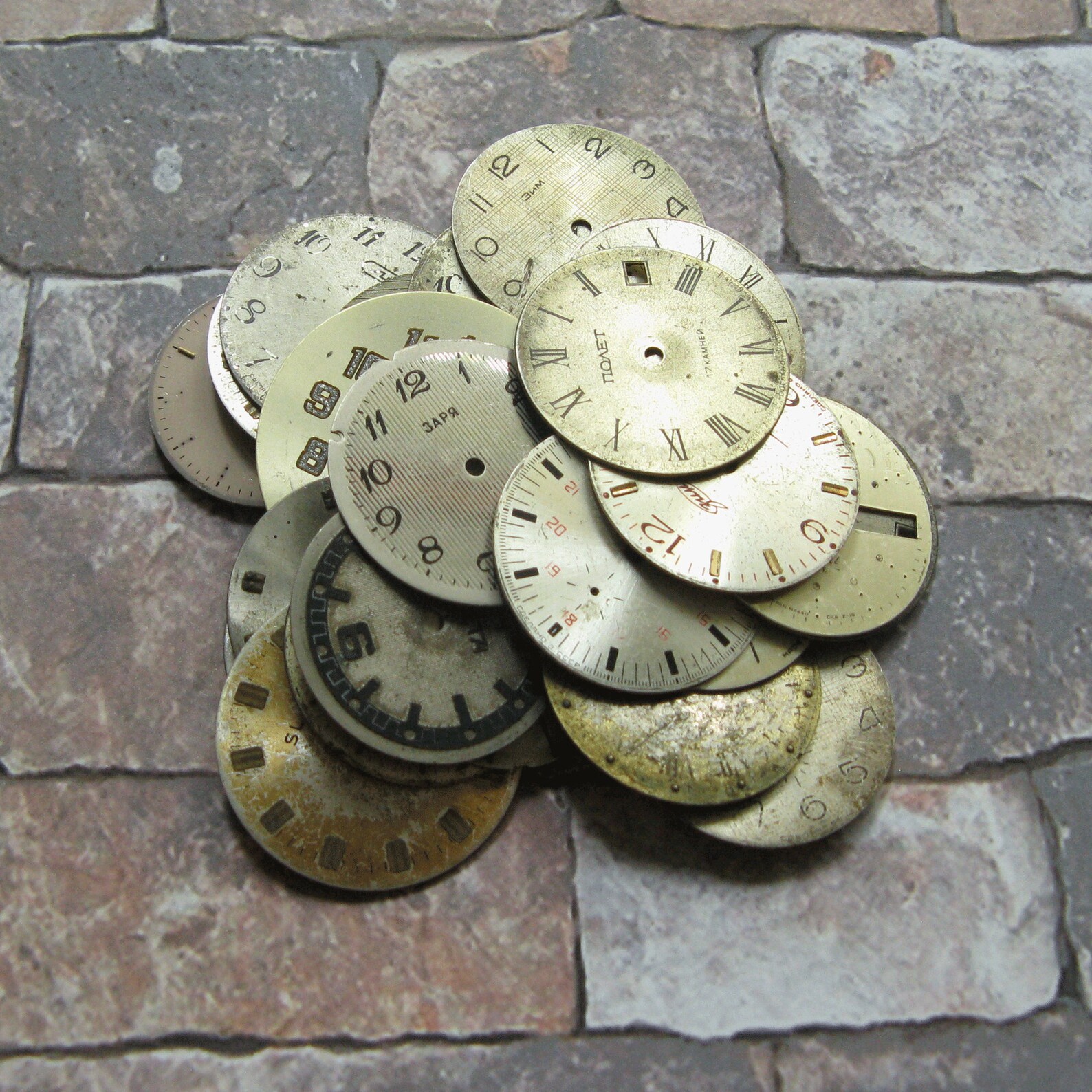 25 pcs Vintage Watch Faces Pocket Watch Faces Round Watch | Etsy