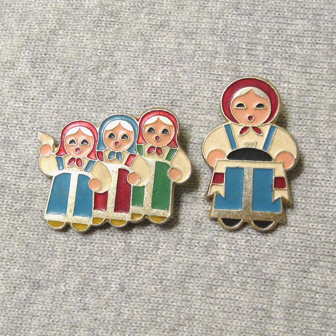 Vintage Cartoon Characters Pins, Fairy Tale Pin, Cartoon Pins, Pins for ...