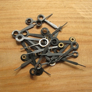 Vintage Clock Hands, Tiny Clock Hands, Metal Clock Hands, Small Metal ...