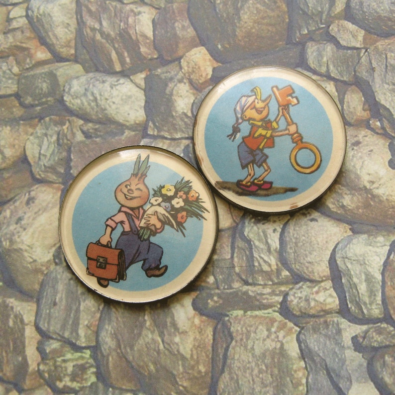 Vintage Cartoon Characters Pins Fairy Tale Pin Cartoon Pins - Etsy