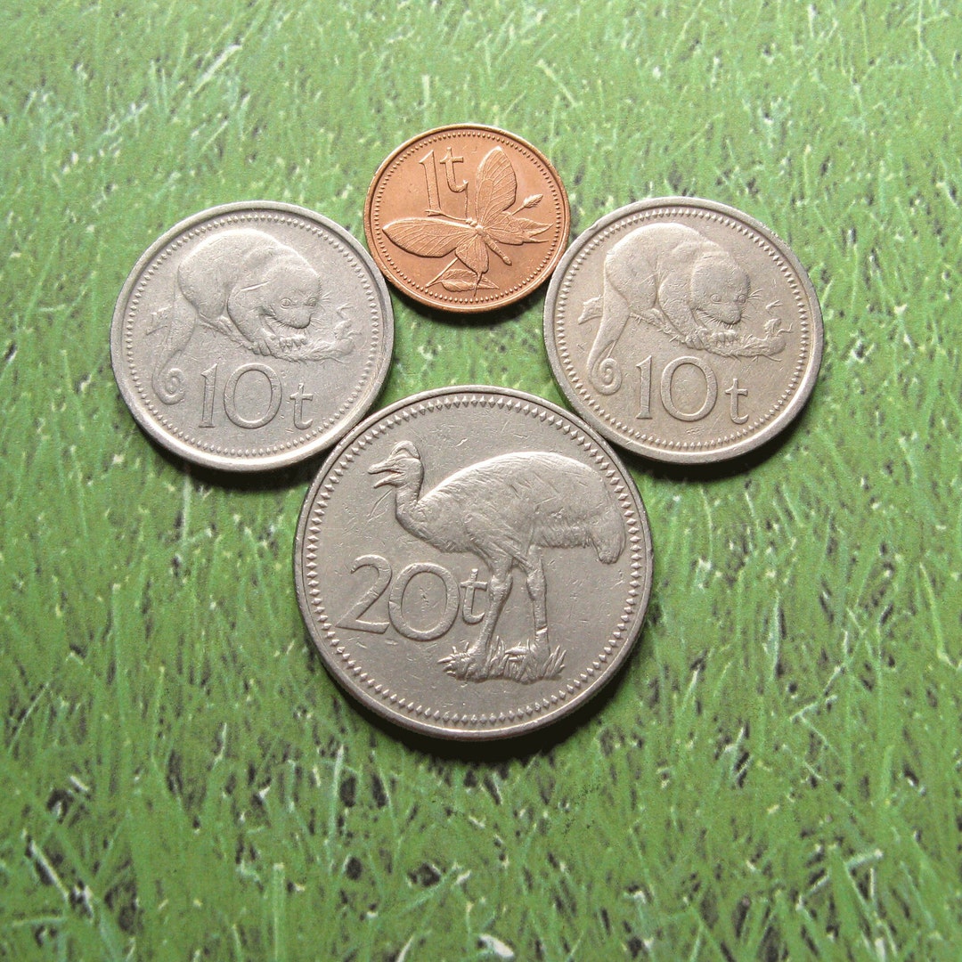 Papua New Guinea Coin Set: Animal & Bird Coins, 1975-1999 - Etsy