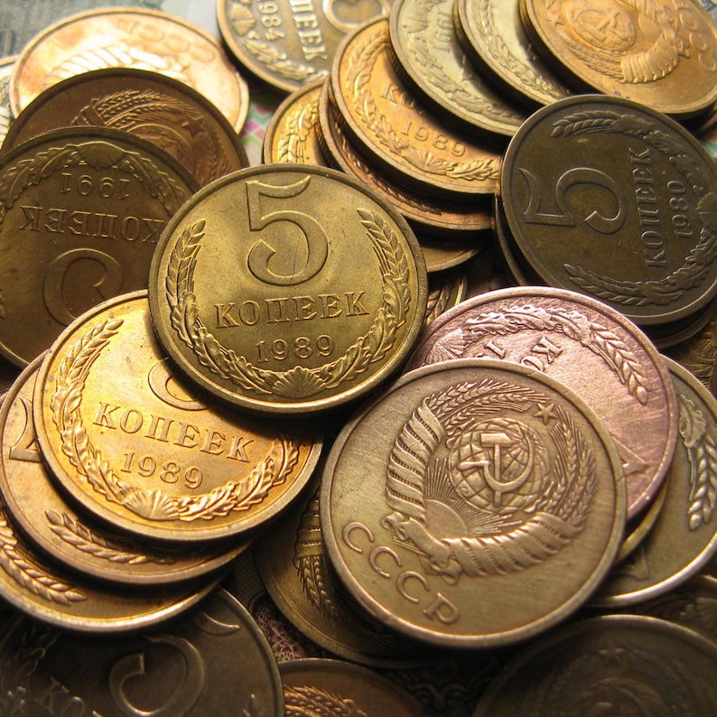 1 Inch Coins Set of 10 Coins Vintage Coins Supplies - Etsy